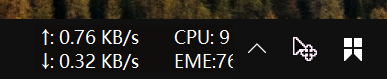 任务栏右边的cup eme占比部分被挡住了 · Issue #1461 · zhongyang219/TrafficMonitor · GitHub