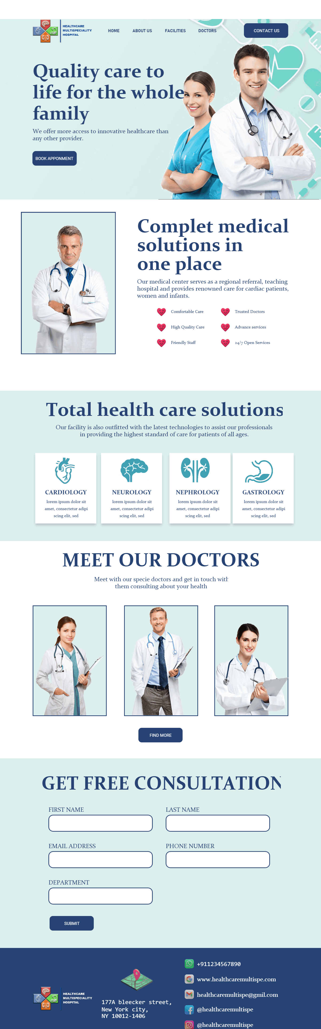 GitHub - MODIKULDEEP/Healthcare-Multispeciality-hospital: Landing Page ...