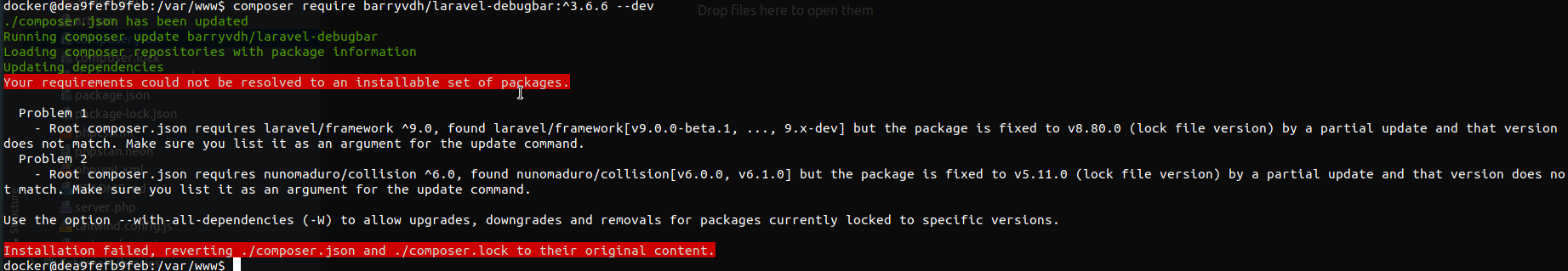 Laravel 9.0 · Issue #1280 · barryvdh/laravel-debugbar · GitHub