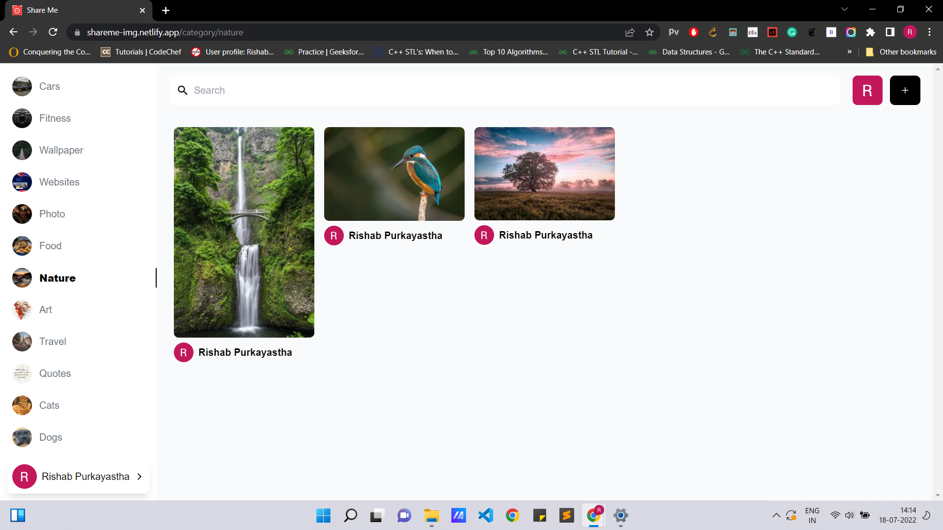 GitHub - rishab1128/ShareMe-Image-Sharing-Web-App: Image Sharing Web App