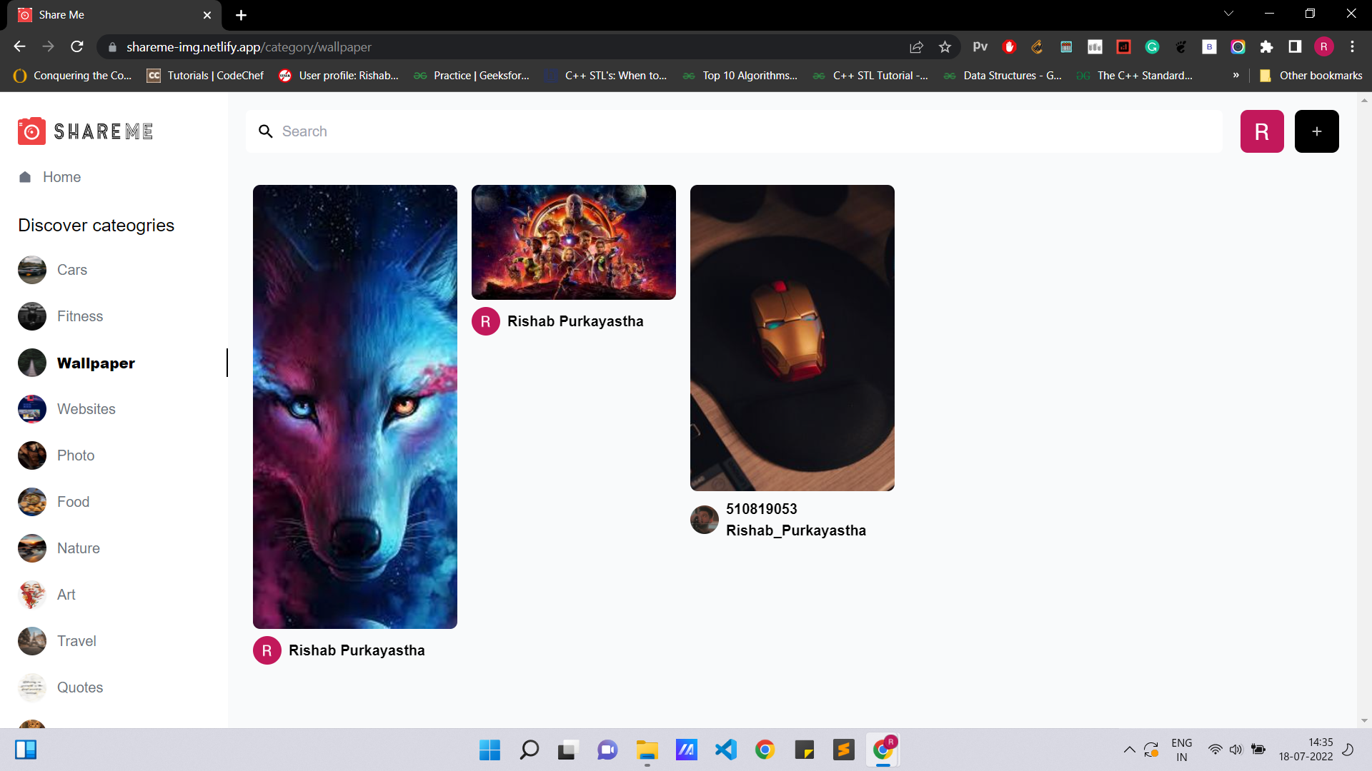 GitHub - rishab1128/ShareMe-Image-Sharing-Web-App: Image Sharing Web App