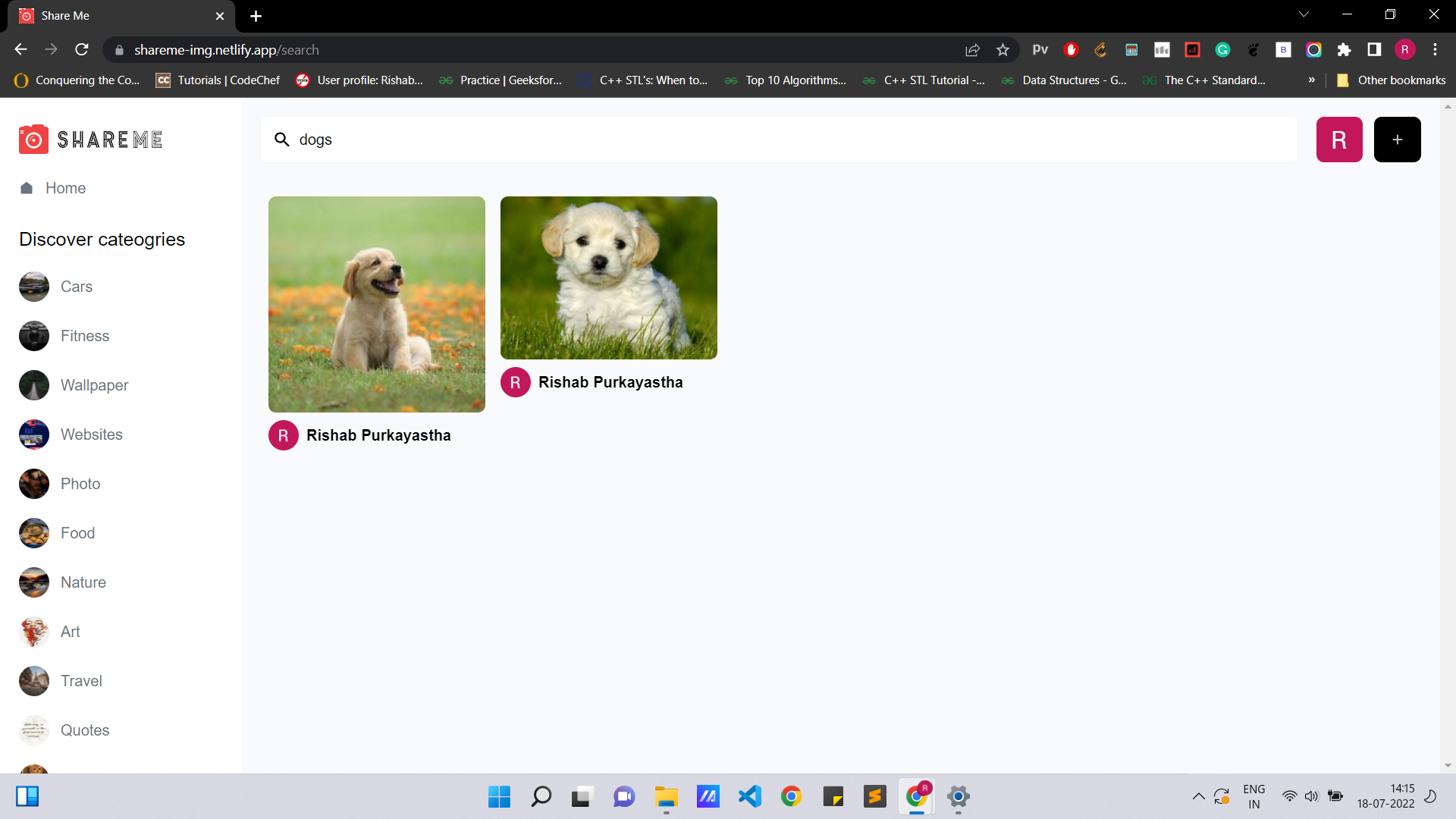 GitHub - rishab1128/ShareMe-Image-Sharing-Web-App: Image Sharing Web App
