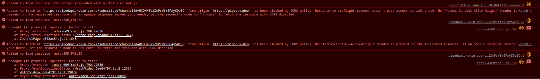 Issues with some videos · Issue #2585 · TeamPiped/Piped · GitHub