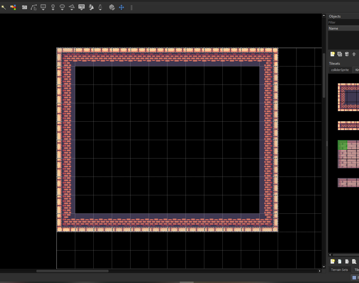 Tile collision using polygon colliders made with Tiled's Tile Collision ...