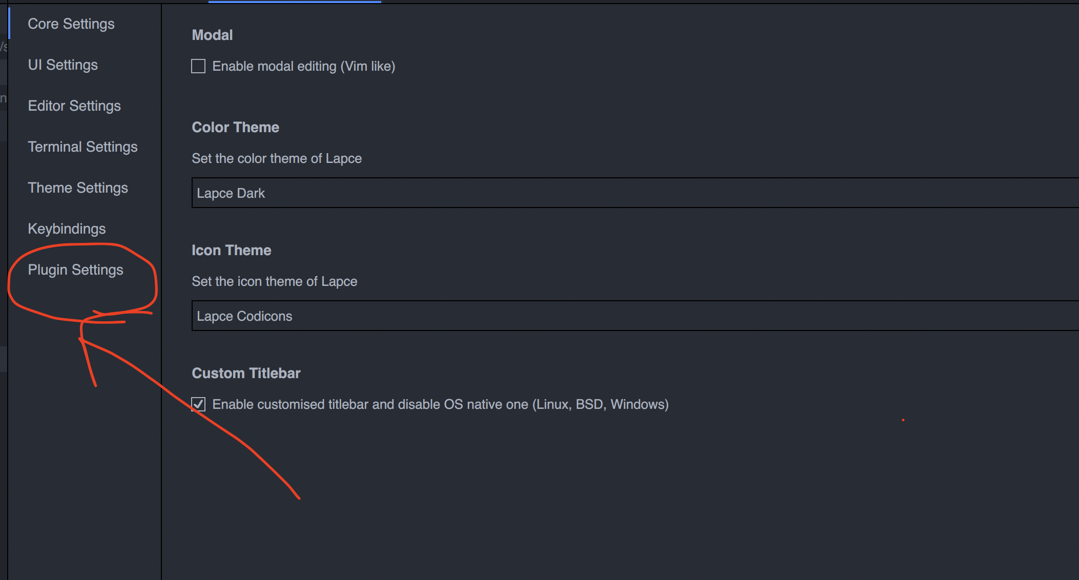 No code completion & plugin settings unclickable · Issue #2148 · lapce/lapce · GitHub