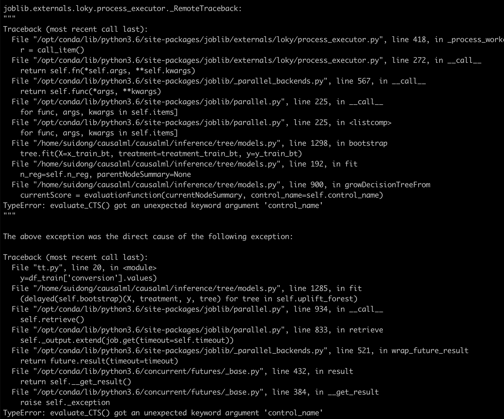 uplift_trees_with_synthetic_data demo error · Issue #322 · uber/causalml · GitHub