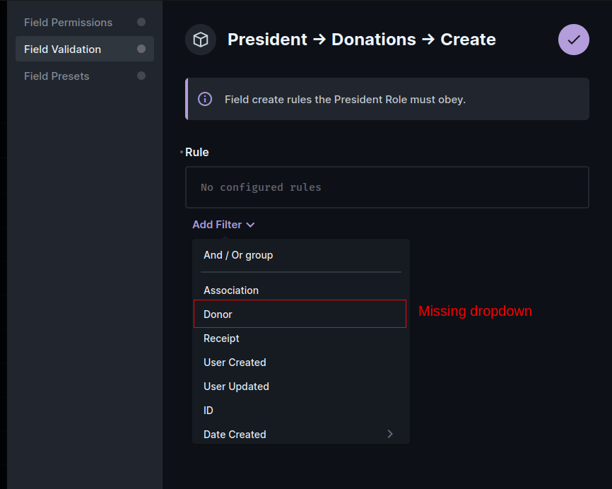 Field validations not working with M2O relations · Issue #15734 · directus/directus · GitHub