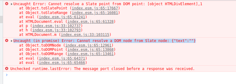 @wangeditor/plugin-formula插入公式时报错Uncaught (in promise) Error: Cannot resolve a DOM node from ...