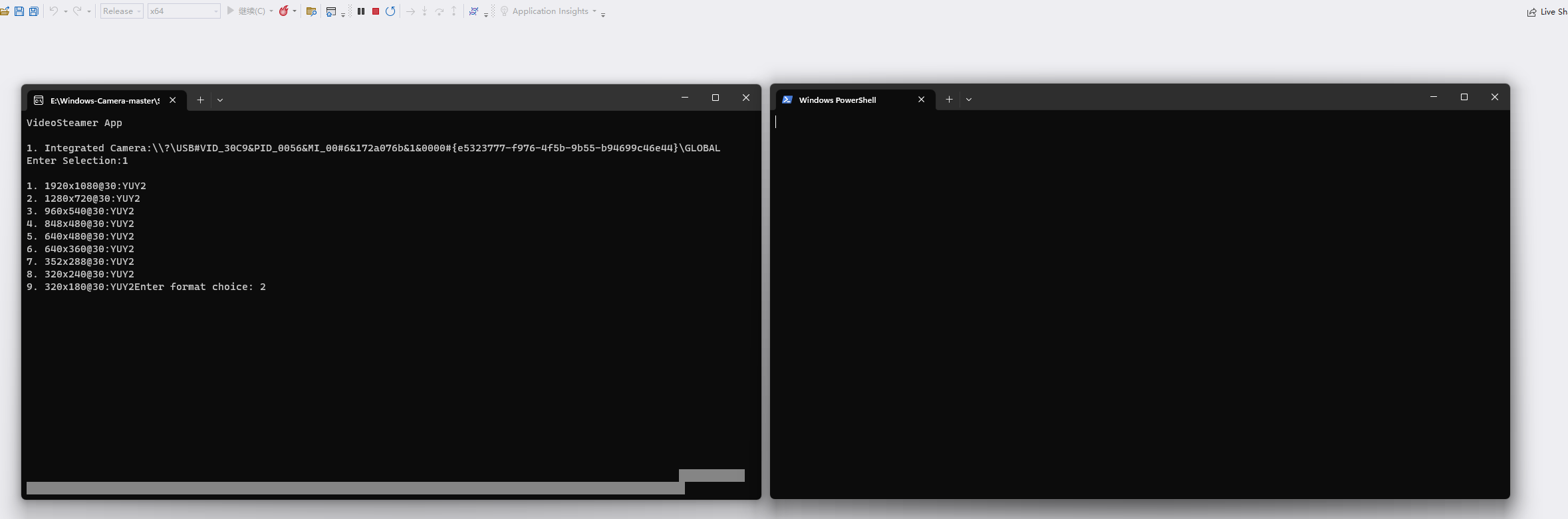 How to run the example NetworkMediaStreamer? · Issue #52 · microsoft/Windows-Camera · GitHub