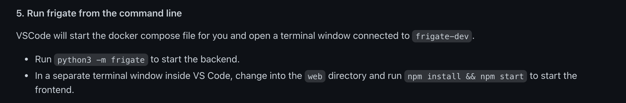 Frigate Web UI Fails To Start on Dev Container · Issue #1076 · blakeblackshear/frigate · GitHub