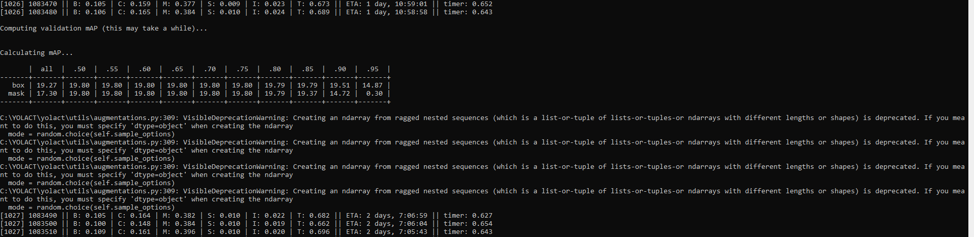 Weird mAP · Issue #531 · dbolya/yolact · GitHub