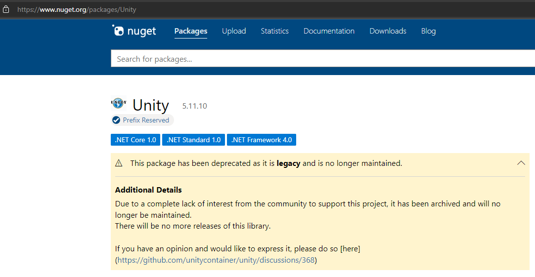 Update Prism.Unity.Avalonia nuget package · Issue #38 · AvaloniaCommunity/Prism.Avalonia · GitHub