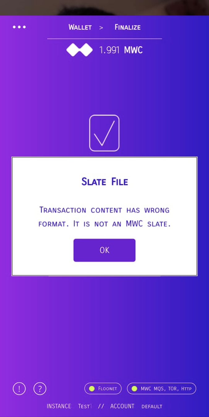 Mobile wallet, Send via file transaction failed during Finalize page · Issue #840 · mwcproject ...