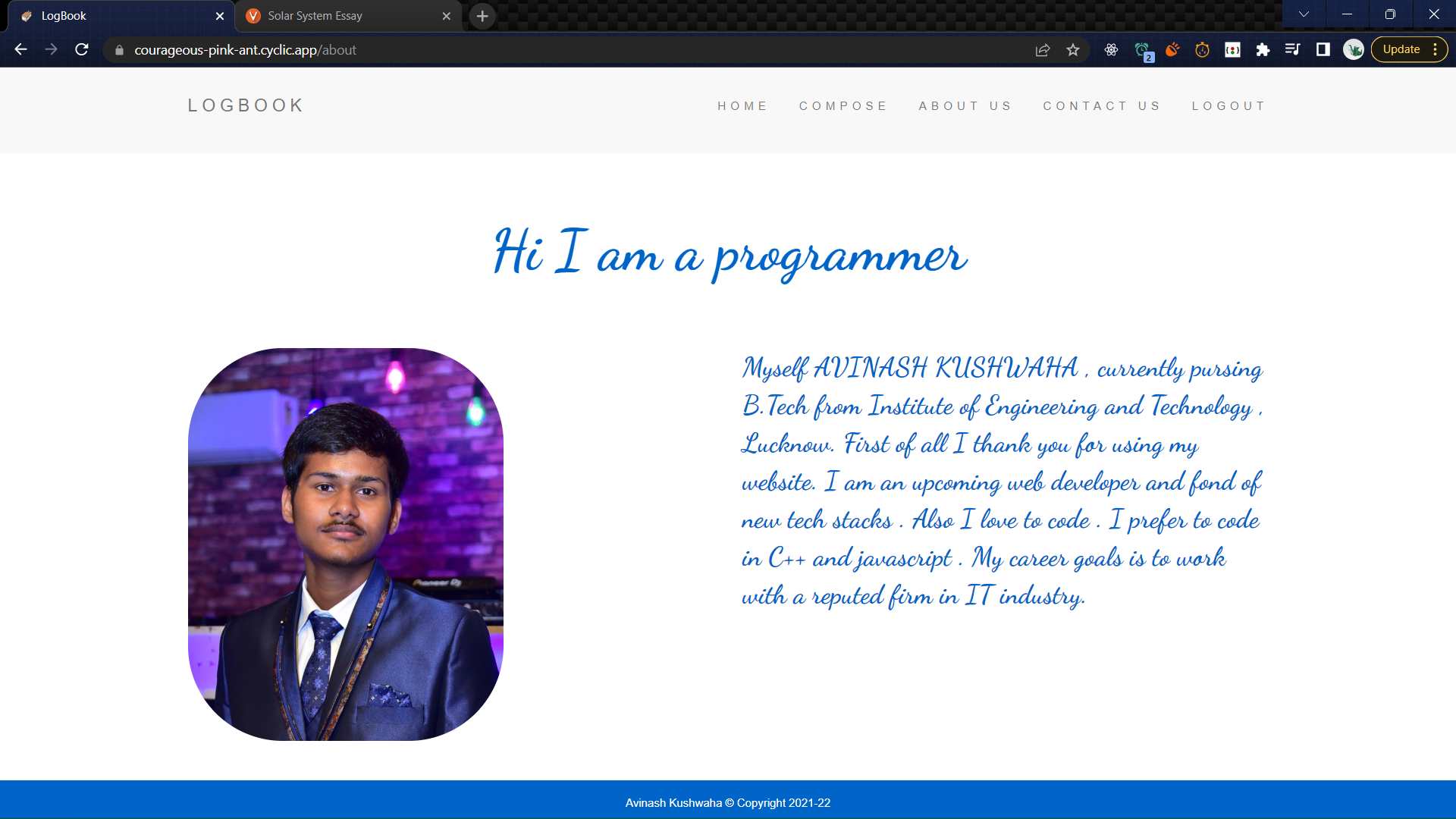 GitHub - AKavenger/Logbook: Developed an online social space where people can publish journals ...