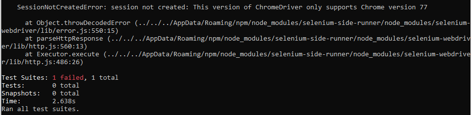 Command Line Runner Issue Cannot Run In Chrome Firefox And Ie Drivers
