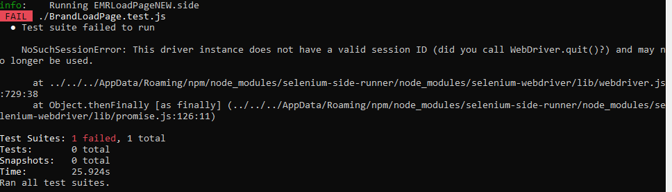 Command Line Runner issue: cannot run in Chrome, Firefox and IE drivers · Issue #1005 ...