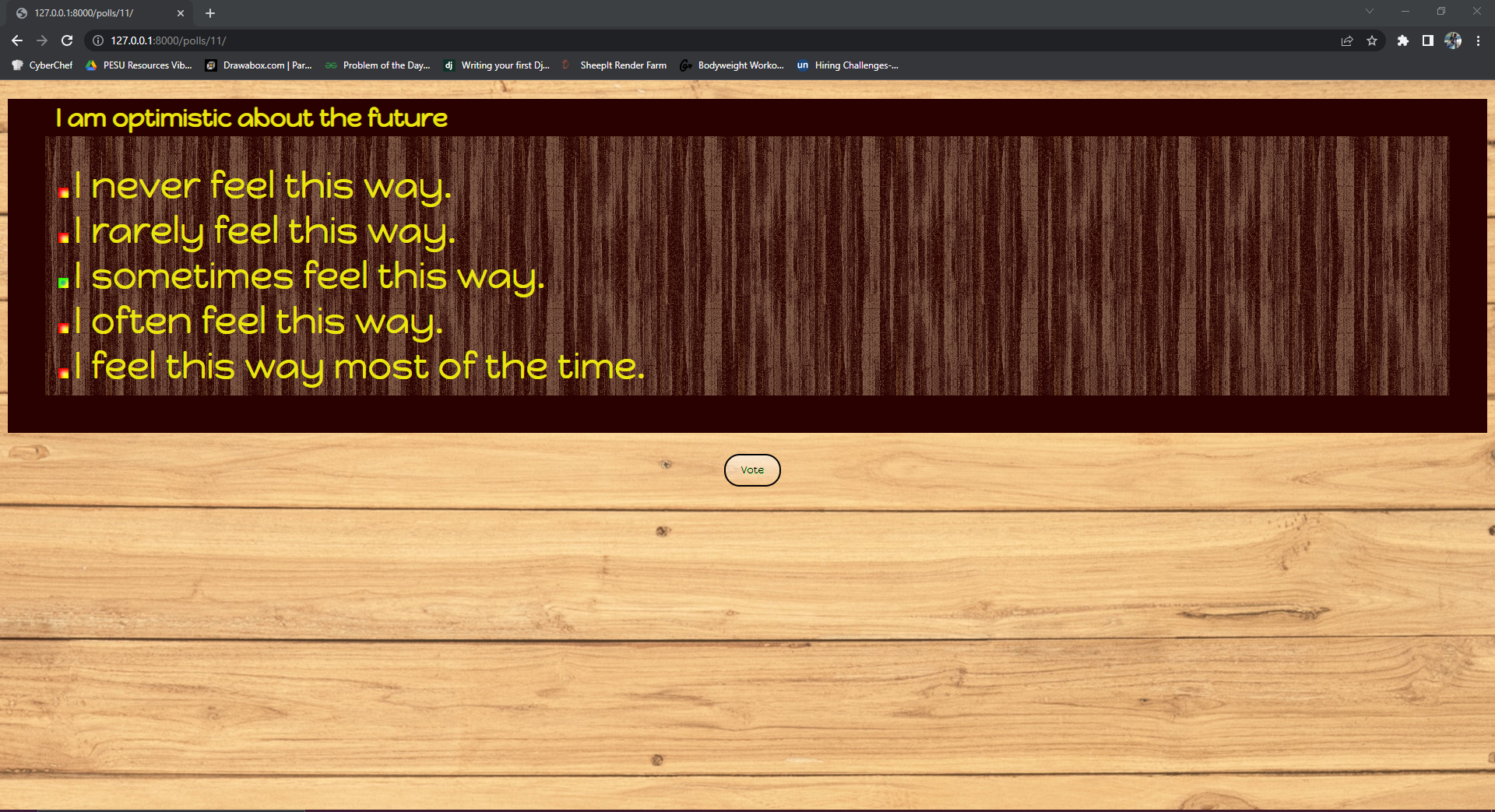 GitHub - Seen3/Django_Survey: A simple survey page built using django