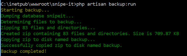 GUI Backup Issue v5.0.11 · Issue #8949 · grokability/snipe-it · GitHub