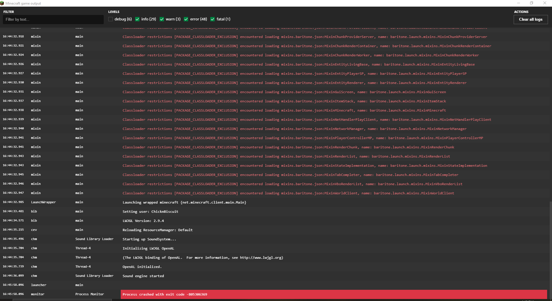 Impact 4.8.3 is continually crashing for Windows 10 java Minecraft · Issue #2151 ...
