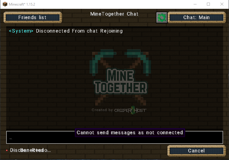Cant connect anymore · Issue #268 · CreeperHost/MineTogether · GitHub