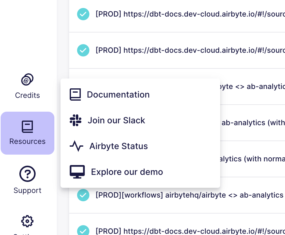 Add link to Harvestr Roadmap in the Resources menu · Issue #21841 · airbytehq/airbyte · GitHub