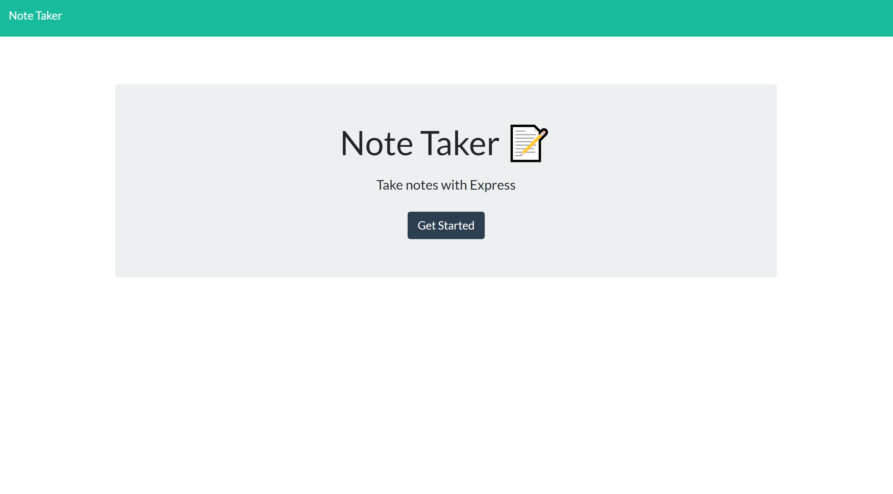 GitHub - cglennon924/note-taker: This online note taker allows a user ...