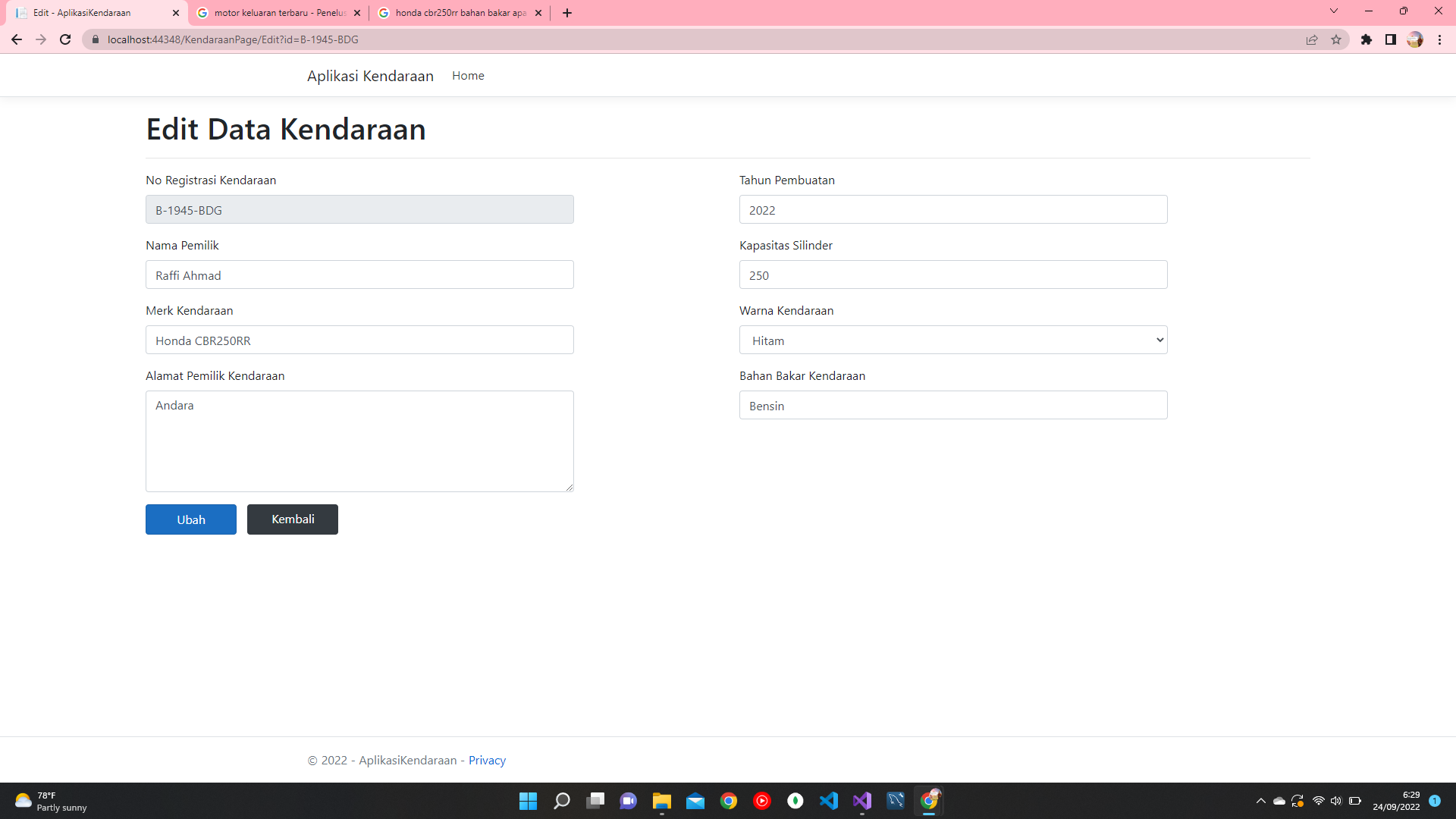 GitHub - faridGhazy/AplikasiKendaraan