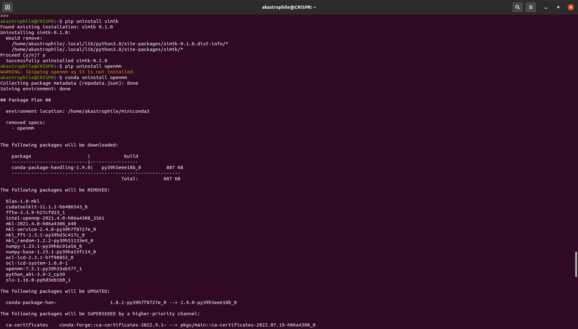 Error detecting openmm · Issue #44 · pachterlab/gget · GitHub