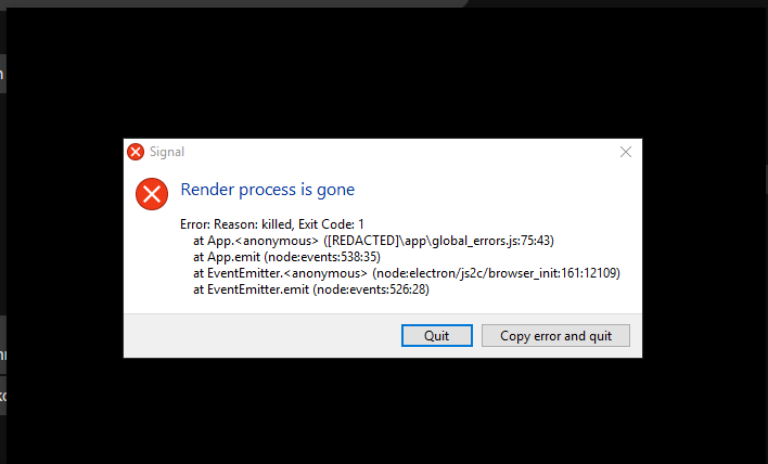 Signal desktop suddenly doesn't launch on Windows · Issue #6069 ...
