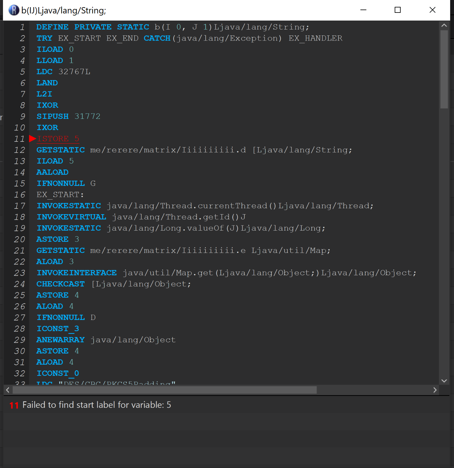Recaf 2 0 0 Disassembler Errors Lstore · Issue 194 · Col E Recaf · Github
