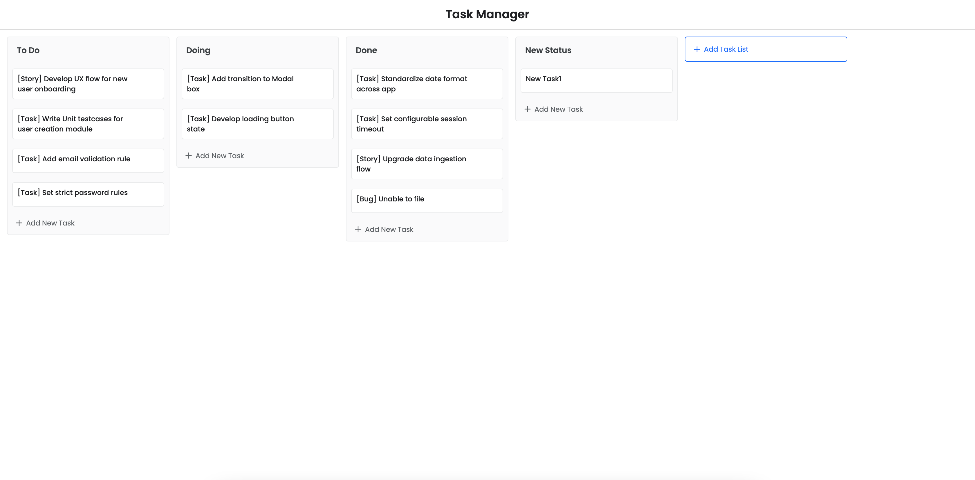 GitHub - vikas15689/TasksBoard: Interview assignment for Beekin