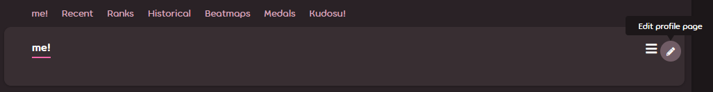 Wrong Tooltip Text On The Edit Button Of The Me Section · Issue 9699 · Ppy Osu Web · Github