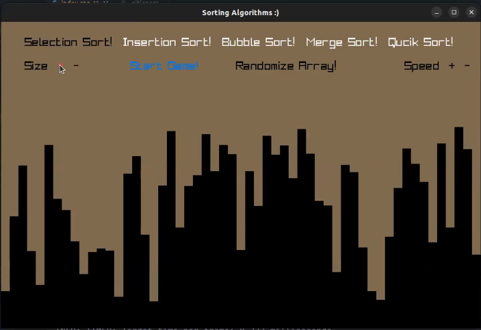 GitHub - nicolausmaximus/Algo_Visualiser: Desktop application built using c++ to visualise ...
