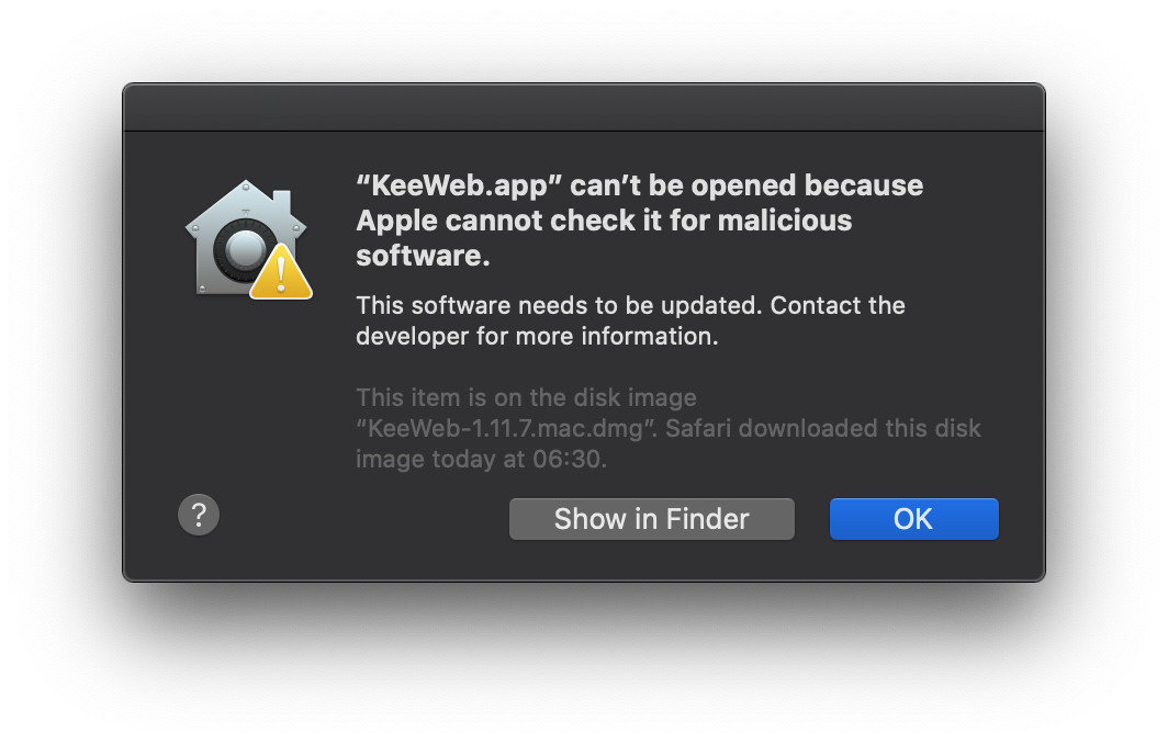 Notarize the macOS app · Issue #1292 · keeweb/keeweb · GitHub