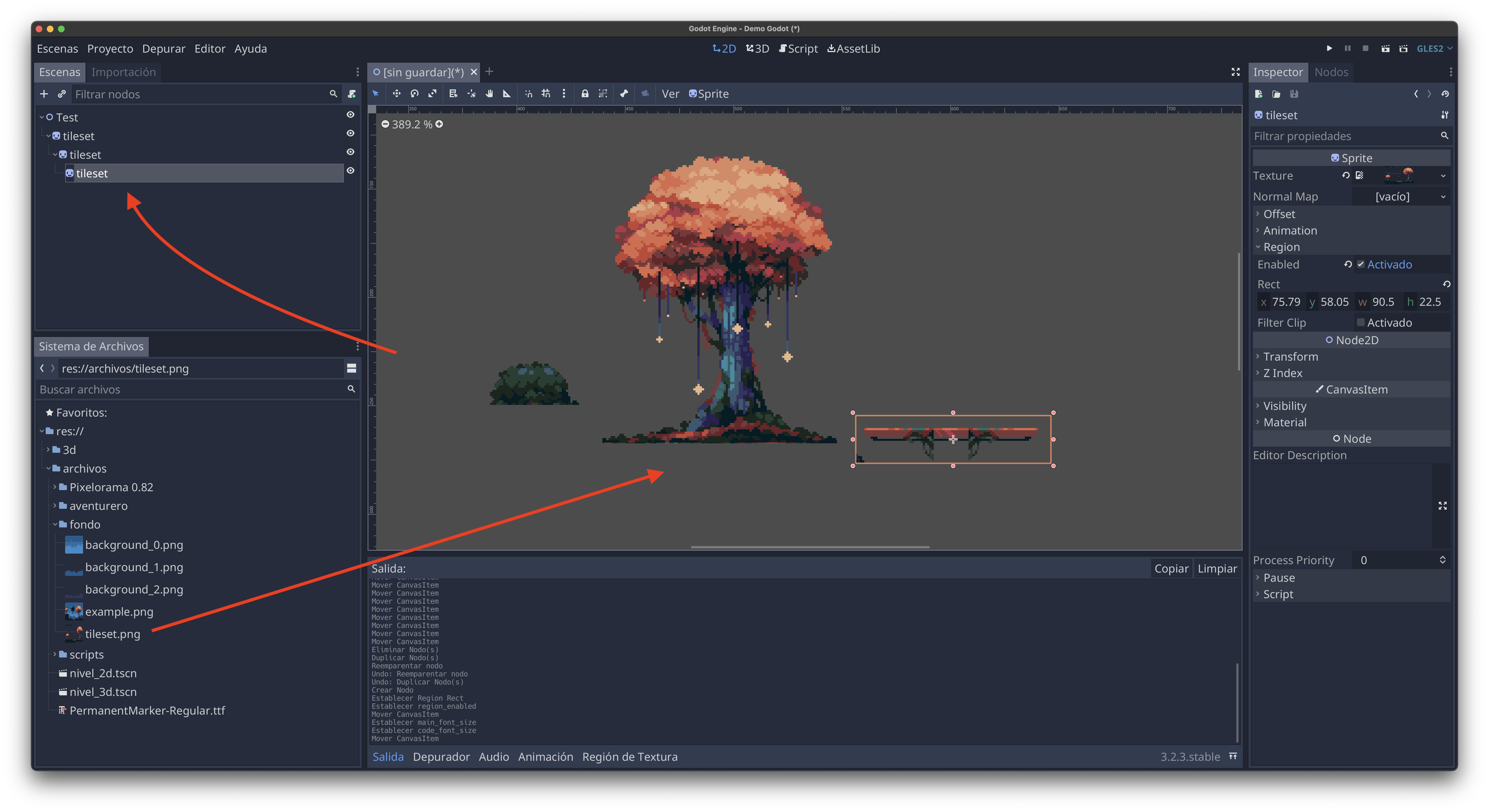 Dragged sprites and scenes parented by default to the root node · Issue ...