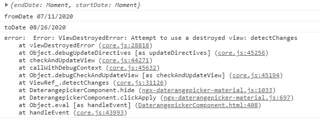 Error: ViewDestroyedError: Attempt to use a destroyed view: detectChanges · Issue #300 ...