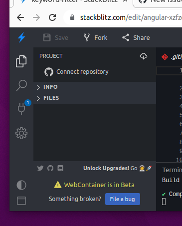 The panel to add a dependency is missing · Issue #591 · stackblitz/webcontainer-core · GitHub