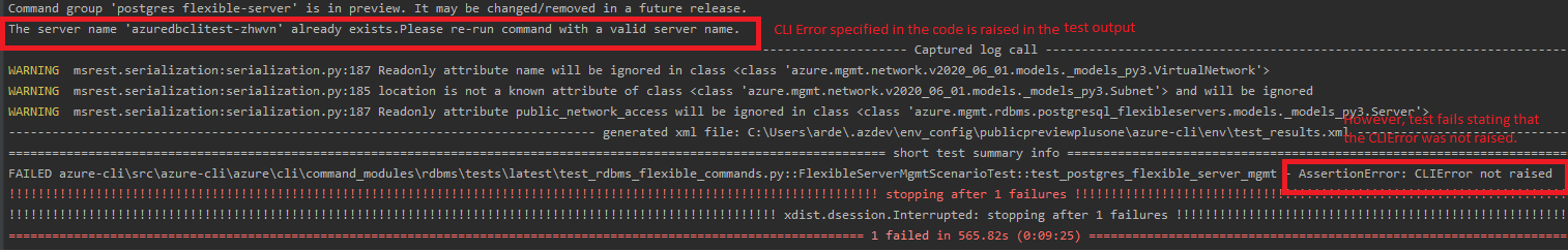 Test Failing Despite Raising A Cli Error · Issue 15338 · Azureazure Cli · Github