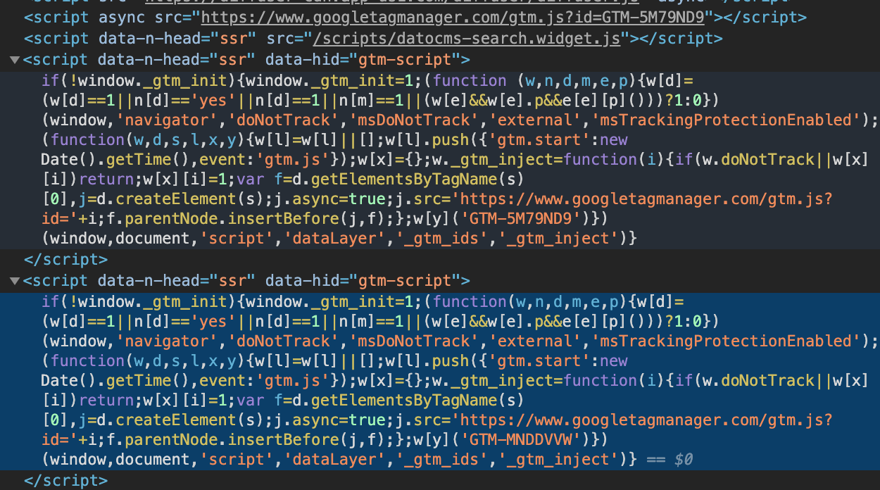 Multiple containers · Issue #10 · nuxt-community/gtm-module · GitHub
