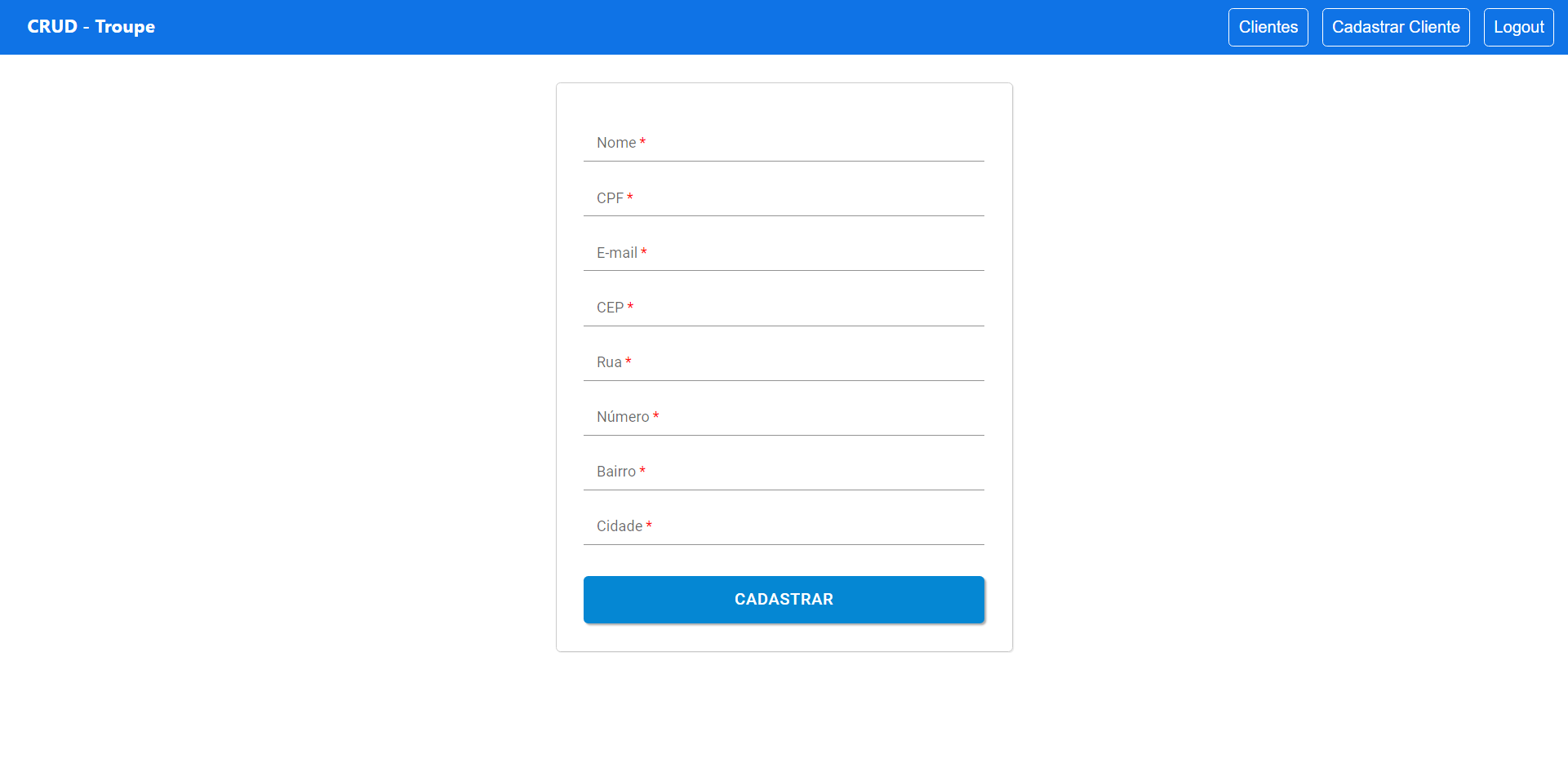 GitHub - mvnulman/crud-troupe: CRUD App developed for the company Troupe