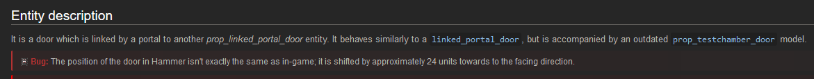 Portal 2 Bug: prop_linked_portal_door origin offset upon spawn (Hammer position difference ...