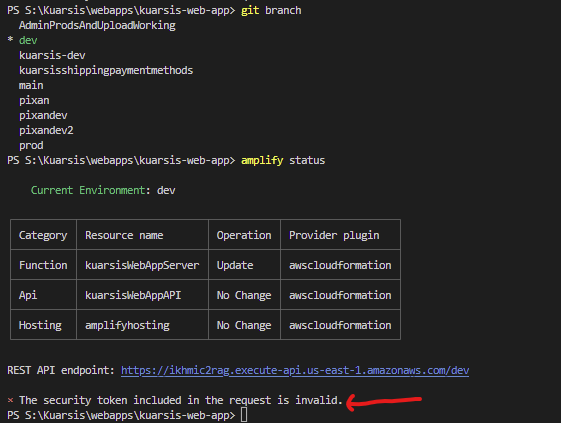 amplify publish stopped working after updating access and secret keys · Issue #10998 · aws ...
