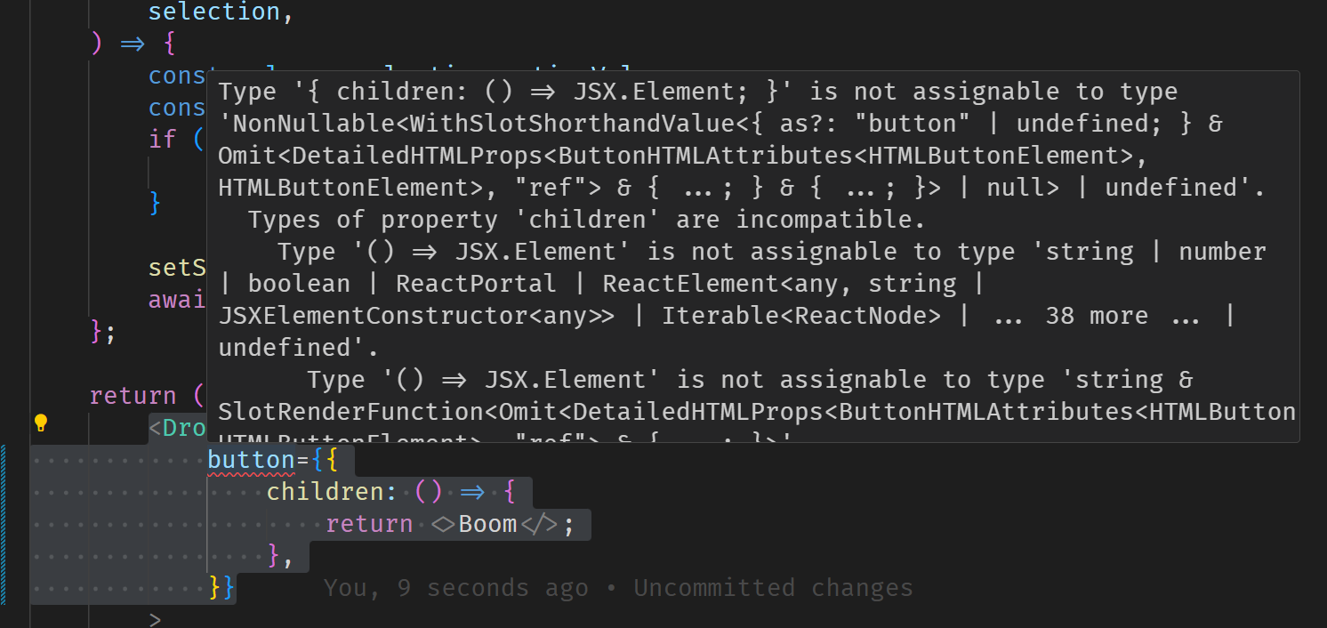 [Bug]: When slot with children is used then error/warning is shown: React.jsx: Static children ...