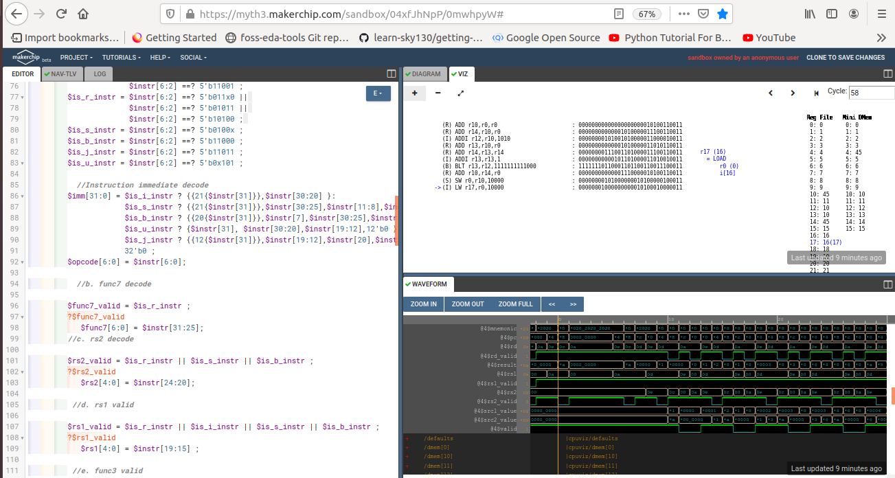 GitHub - Geetima2021/RISC-V-Myth-workshop: A join venture of VSD corp. pvt. ltd. and Redwood EDA ...