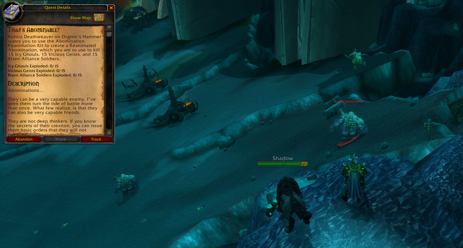 [Quest] That's Abominable! - Causes world server to crash · Issue ...