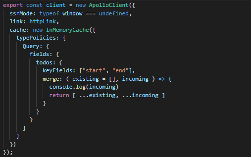 Apollo Client Merge Helper Function returning ref object but not incoming data · Issue #8691 ...