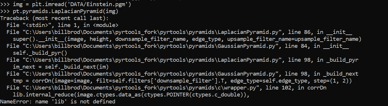 failed with exit code 1120 · Issue #18 · LabForComputationalVision/pyrtools · GitHub