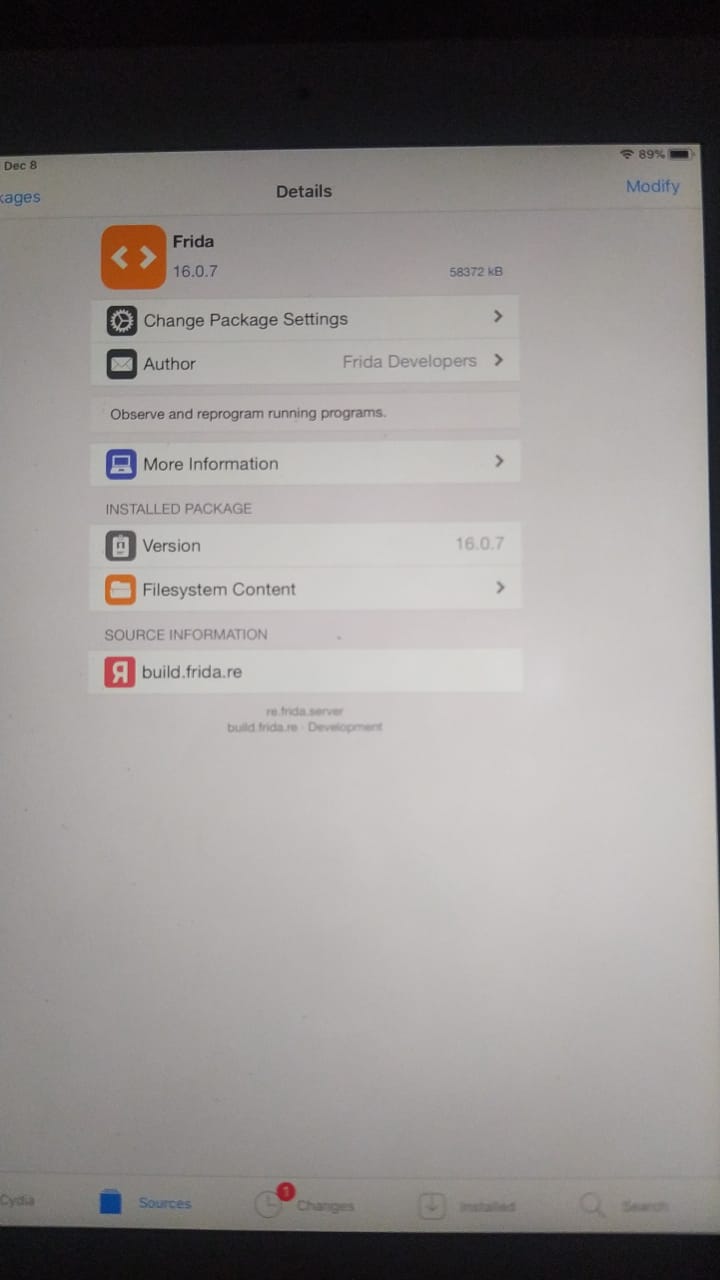 ipad IOS 13.2 reboot after running frida · Issue #2349 · frida/frida · GitHub