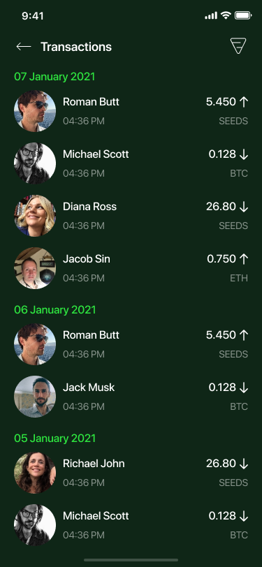 Transaction History: View All · Issue #443 · JoinSEEDS/seeds_light_wallet · GitHub