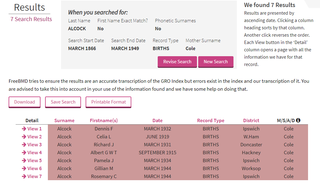 Search by Surname only · Issue #115 · FreeUKGen/FreeBMD2 · GitHub